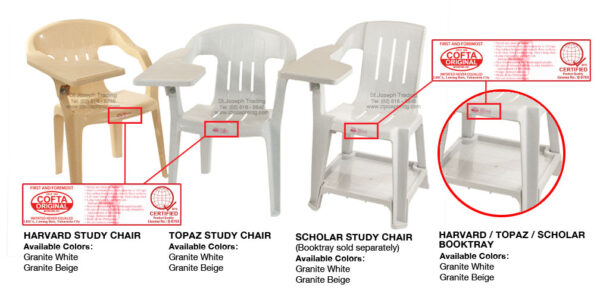 COFTA STUDY CHAIRS AND TABLES - St. Joseph Trading